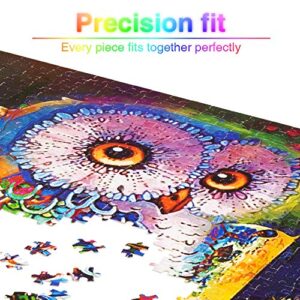 Jigsaw Puzzles 1000 Pieces for Adults, Owl Puzzle, Fun Oil Painting Animal Puzzles for Education & Relaxation, Brain IQ Developing, Funny Puzzles for Christmas