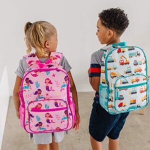 Wildkin Day2Day Kids Backpack for Boys and Girls, Perfect for Elementary Backpack for Kids, Features Front and 2 Side Mesh Pocket, Ideal Size for School and Travel Backpacks (Modern Construction)