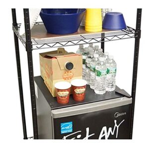 Mini Shelf Supreme Adjustable Shelving Unit Black Stainless Steel