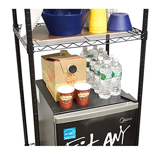 Mini Shelf Supreme Adjustable Shelving Unit Black Stainless Steel