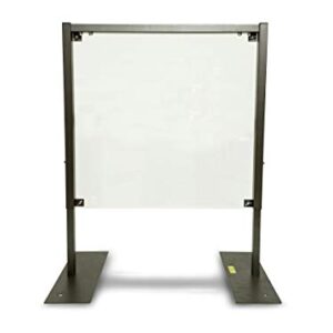 Tabletop Sneeze Shield 24" H X 24" W Protective Barrier with Transaction for Counter, Reception, and Checkout in Store or Office - Protective Cashiers, Receptionist and Customers.