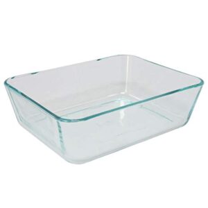 Pyrex 7212 11-Cup Rectangle Clear Glass Food Storage Dish Made in the USA