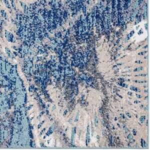 LUXE WEAVERS Beverly Collection Modern Area Rug 6494 Blue 8x10