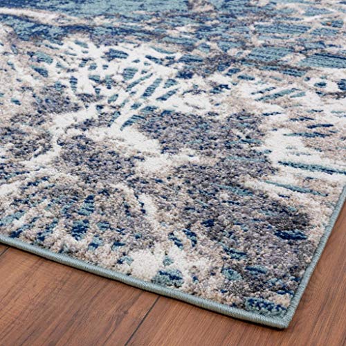 LUXE WEAVERS Beverly Collection Modern Area Rug 6494 Blue 8x10