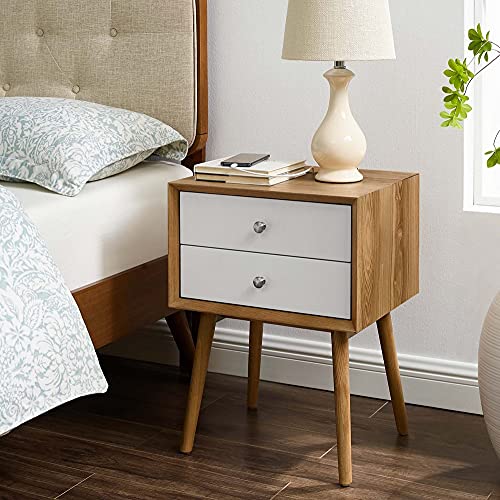 Modway Ember Wood Nightstand, Natural White