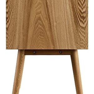 Modway Ember Wood Nightstand, Natural White