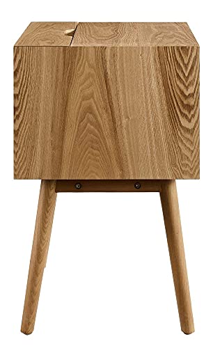 Modway Ember Wood Nightstand, Natural White