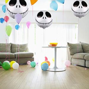 10PCS Halloween Skeleton Demon Aluminum Foil Balloon, Suitable for Halloween, Cosplay Theme Party Decoration, Wedding Birthday Party Decoration(18 Inches)