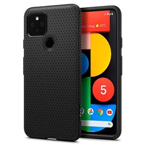 spigen liquid air armor designed for pixel 5 case (2020) - matte black