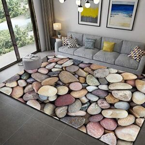 3d area rugs not-slip carpet,pebble stone print door mats soft plush floor mat kitchen entryway rubber rug living room decor doormats b 47x71inch