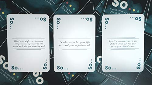 SO … Cards Unstuck Yourself - Powerful Conversation Starter Cards for Meaningful Discussion and Introspection