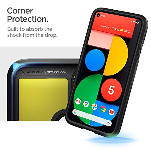 Spigen Tough Armor Designed for Pixel 5 Case (2020) - Black