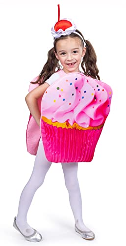 Dress Up America Cupcake Costume For Kids - Sugar Sweet Pink Cupcake Costume (Medium 8-10/Large)