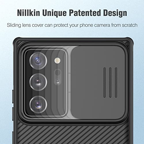 Nillkin Samsung Galaxy Note 20 Ultra Case, Slim Note 20 Ultra Protective Case with Slide Camera Cover Hard PC and TPU Ultra Thin Anti-Scratch Phone Case for Galaxy Note 20 Ultra 5g 6.9'' Black