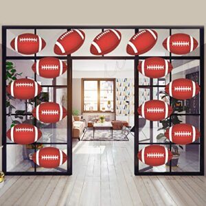 Football Theme Party Cutout Football Classroom Party Decoration Football Game Cutouts with Glue Point Dots for Football Party Supplies, 11.8 x 7.1 Inch (15 Pieces)