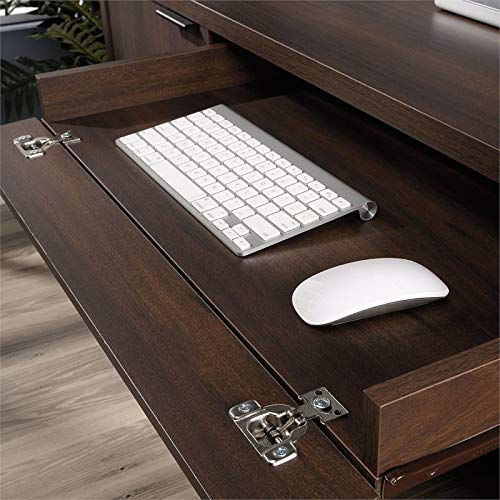 Sauder Englewood Engineered Wood Computer Desk in Spiced Mahogany