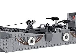 General Jim's WW2 Military Landing Craft Brick Building Toy Set Comes with Vehicle Building Blocks World War 2 Model Set for Teens and Adults