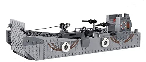 General Jim's WW2 Military Landing Craft Brick Building Toy Set Comes with Vehicle Building Blocks World War 2 Model Set for Teens and Adults