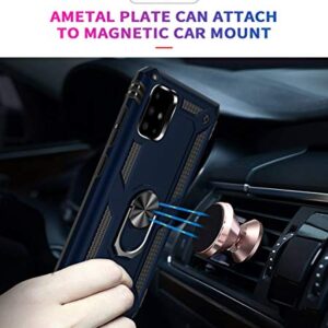 A51 5G Case,ADDIT Samsung Galaxy A51 5G Case [ Military Grade ] 15ft. Drop Tested Protective Case with Magnetic Car Mount Ring Holder Stand Cover for Samsung Galaxy A51 5G - Blue