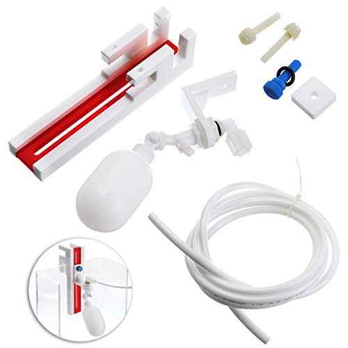 JUXYES Plastic Auto Water Filler Controller With Float Ball Valve, Adjustable Float Valve Mounting Water Level Controller for Aquarium Fish Tank