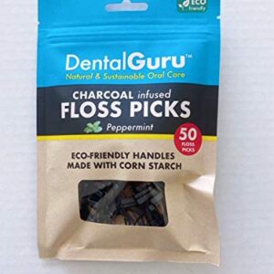 Charcoal Infused Floss Picks