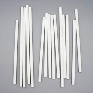 Jyongmer 24Pcs Plastic White Cake Dowel Rods 9.5" and 12" Length Cake Sticks Cake Dowel Straws for Tiered Cake Construction and Stacking