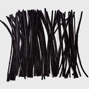 AGOOBO 500 Pcs Black Pipe Cleaners,12 inch Chenille Stems for DIY Art Creative Crafts Decorations