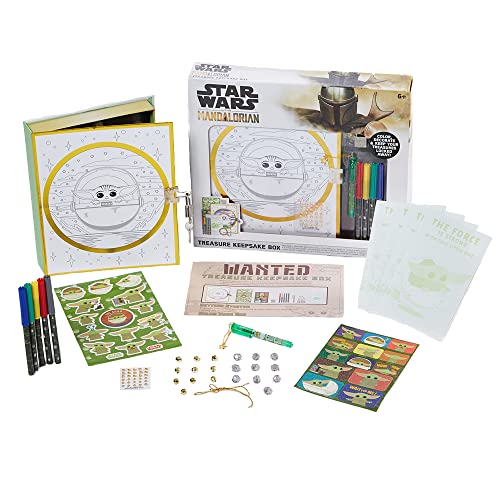 Star Wars Baby Yoda Mandalorian Storage Keepsake Box Craft Kit Activity Set for Kids