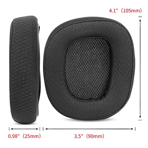 G533 Replacement Earpads Cups Cushions Compatible with Logitech G533 Artemis Headphones Earmuffs Covers (Fabric Ear Pads)