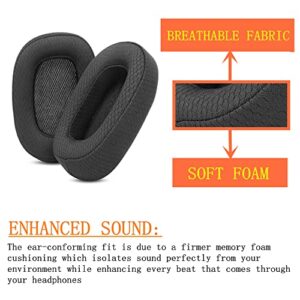 G533 Replacement Earpads Cups Cushions Compatible with Logitech G533 Artemis Headphones Earmuffs Covers (Fabric Ear Pads)