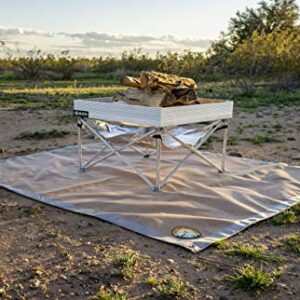 Pop-Up Fire Pit Backyard Bundle | Includes 24" Pop-Up Pit + Heat Shield | Includes Ember Mat | Have Worry-Free Fires On Any Surface | Meets All Federal Regulations | Unmatched Portability