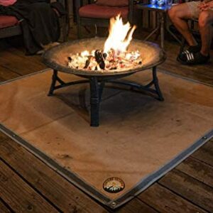 Pop-Up Fire Pit Backyard Bundle | Includes 24" Pop-Up Pit + Heat Shield | Includes Ember Mat | Have Worry-Free Fires On Any Surface | Meets All Federal Regulations | Unmatched Portability