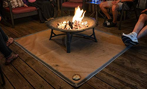 Pop-Up Fire Pit Backyard Bundle | Includes 24" Pop-Up Pit + Heat Shield | Includes Ember Mat | Have Worry-Free Fires On Any Surface | Meets All Federal Regulations | Unmatched Portability