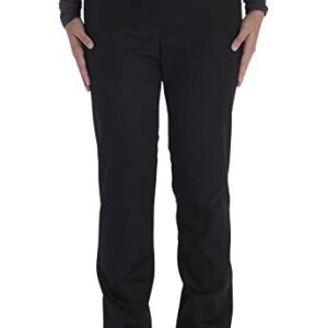 Vital Threads Men and Women Scrubs Set V-Neck Top & Drawstring Pant, VT526C, M, Black