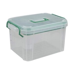 nesmilers family first-aid box, clear medicine storage box with tray