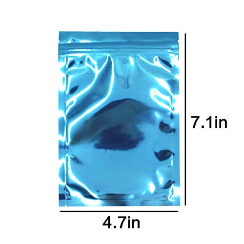 Packaging Bags Smell Proof Snacks 100 Pcs 5" x 7" Clear Plastic Zip lock Bag Foil bag Resealable Pouch for Party Favor Food Storage