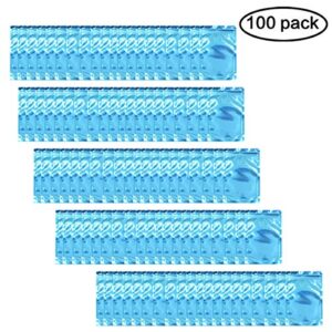 Packaging Bags Smell Proof Snacks 100 Pcs 5" x 7" Clear Plastic Zip lock Bag Foil bag Resealable Pouch for Party Favor Food Storage