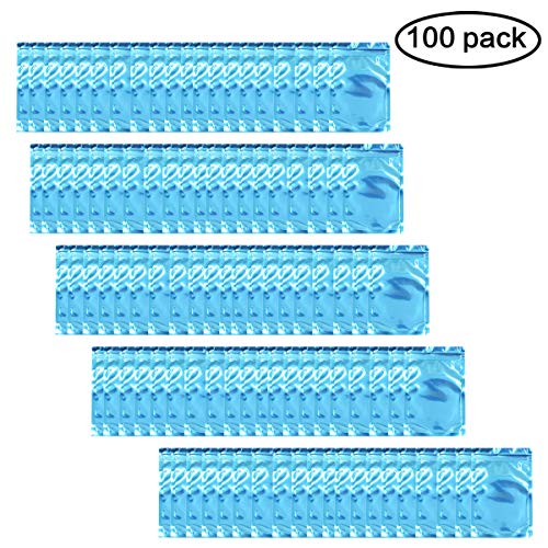 Packaging Bags Smell Proof Snacks 100 Pcs 5" x 7" Clear Plastic Zip lock Bag Foil bag Resealable Pouch for Party Favor Food Storage