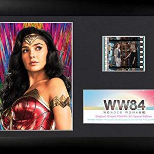 Trend Setters – Wonder Woman 1984 – WW84 - Neon Lights – FilmCells 7” x 5” MiniCell Desktop Presentation – Featuring 35 mm Film Clip with Easel Stand - Officially Licensed Movie Collectible