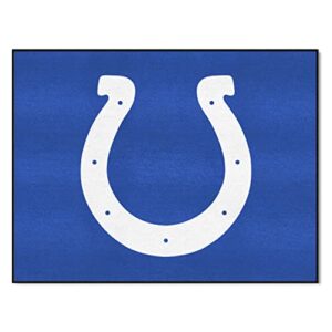 fanmats 28756 indianapolis colts all-star rug - 34 in. x 42.5 in. sports fan area rug, home decor rug and tailgating mat