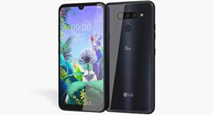 lg q60 (64gb, 3gb ram) 6.26" hd+, ai cam, us + global 4g lte gsm factory unlocked - lm-x525ha - international model (black, 64gb)