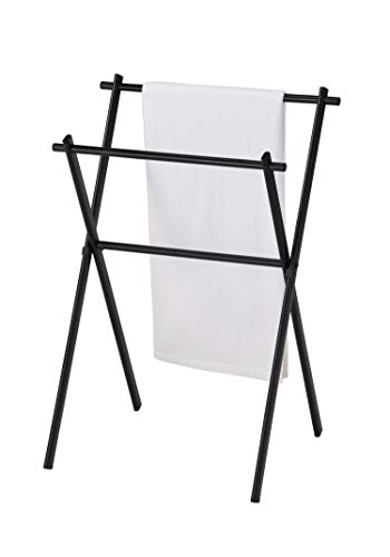 Kings Brand Furniture - Metal Freestanding 2-Tier Bathroom Towel Rack Stand, Black