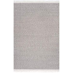 nuLOOM Ashton Simple Wool Tassel Area Rug, 3' x 5', Grey