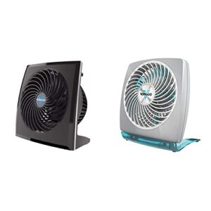 vornado 573 compact flat panel air circulator & fit personal air circulator fan with fold-up design, directable airflow, compact size, perfect for travel or desktop use, aqua