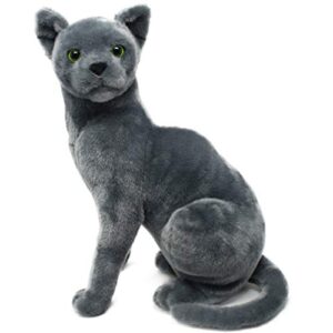 viahart rae the russian blue cat - 12 inch grey stuffed animal plush gray cat - by tiger tale toys