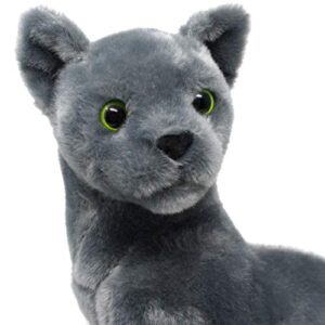 VIAHART Rae The Russian Blue Cat - 12 Inch Grey Stuffed Animal Plush Gray Cat - by Tiger Tale Toys