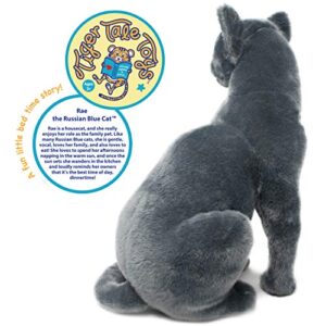 VIAHART Rae The Russian Blue Cat - 12 Inch Grey Stuffed Animal Plush Gray Cat - by Tiger Tale Toys