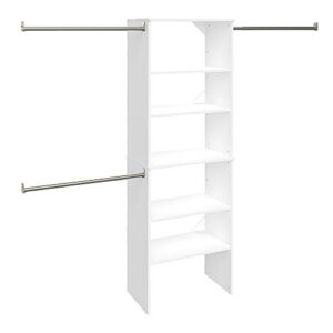 ClosetMaid SuiteSymphony Starter Tower Kit, 25", Pure White & 48745 SuiteSymphony Modern 25-Inch X 10-Inch Drawer, Pure White