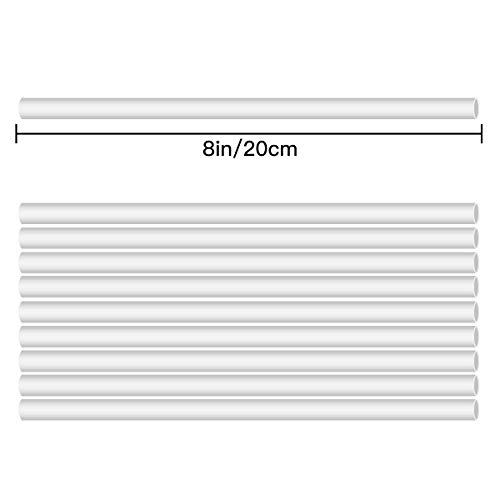 DOERDO 3 Tier Cake Separator Plates and 9 Pieces Plastic Cake Dowel Rods Set, for Tiered Cake Construction and Stacking(12cm,16cm,18cm)