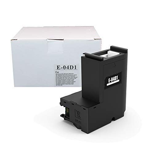 UniPrint E04D1 Maintenance Tank Box Compatible for ET-3710 ET3700 ET3750 ET4750 WF-2860 L6168 L6178 L6198 L6170 L6190 L6191 L6171 M2170 M1170 XP-5100 XP-5105 ST-M1000 ST-M3000 ET-4760 Printer